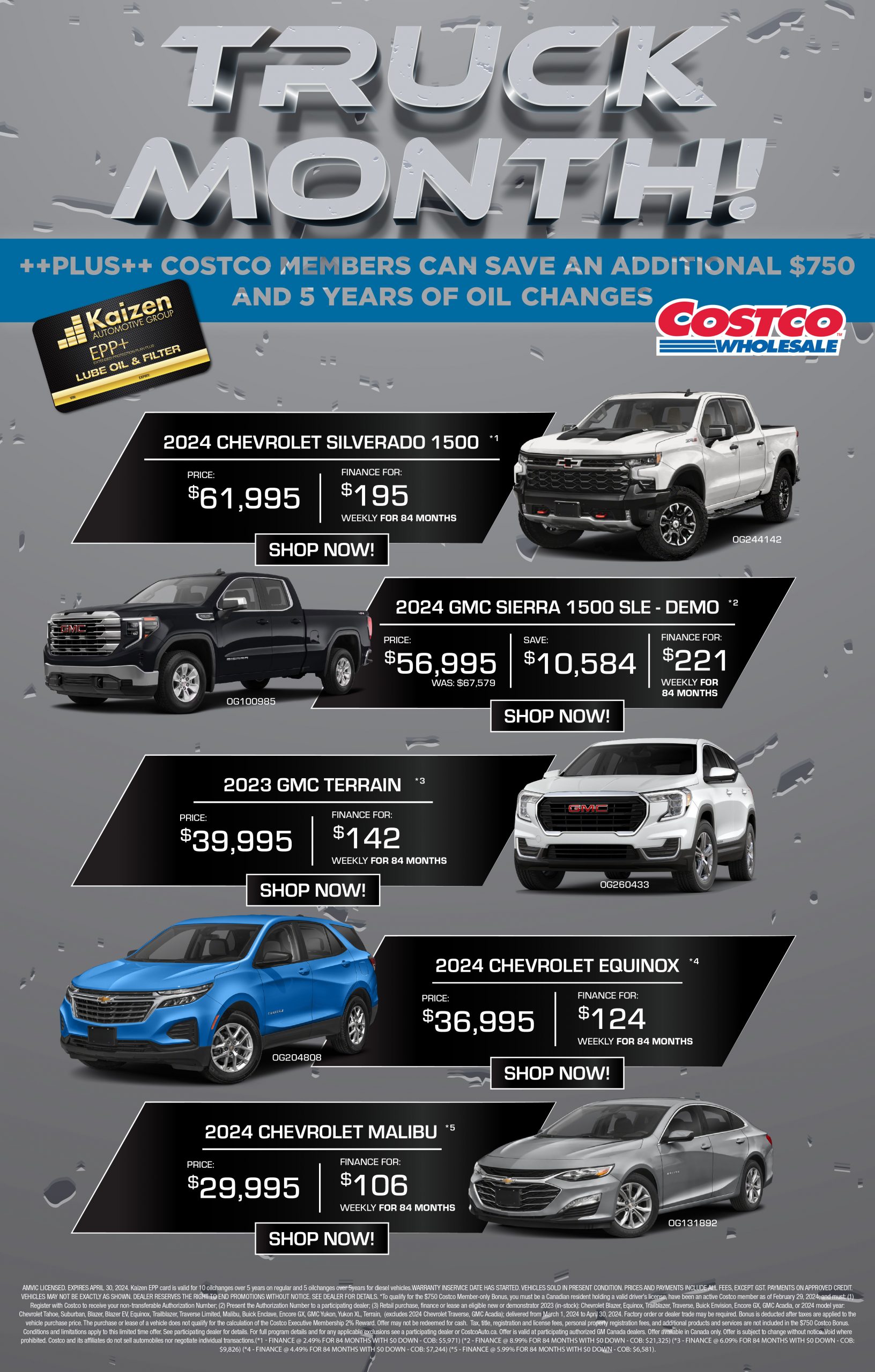 Monthly Promo | Okotoks Chevrolet Buick GMC Ltd.
